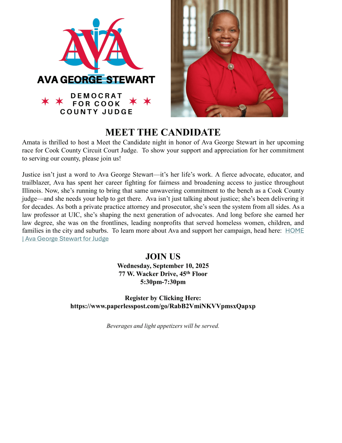 Meet The Candidate For Judge | Amata